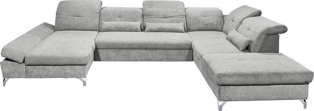 XXXLutz SEDACÍ SOUPRAVA, textil, jílová barva MID.YOU - Rozkládací sedačky - 002220028607