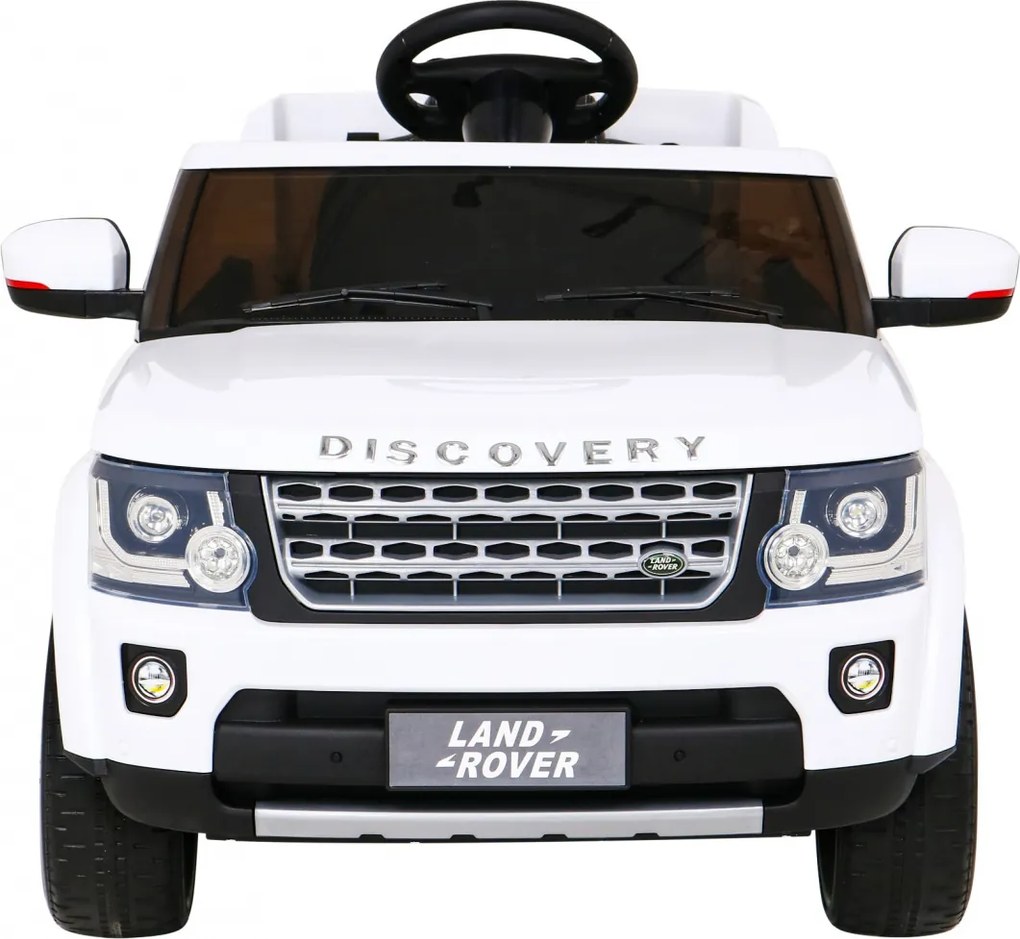 Ramiz Land Rover Discovery elektrické auto pro děti bílé SUV + dálkové ovládání