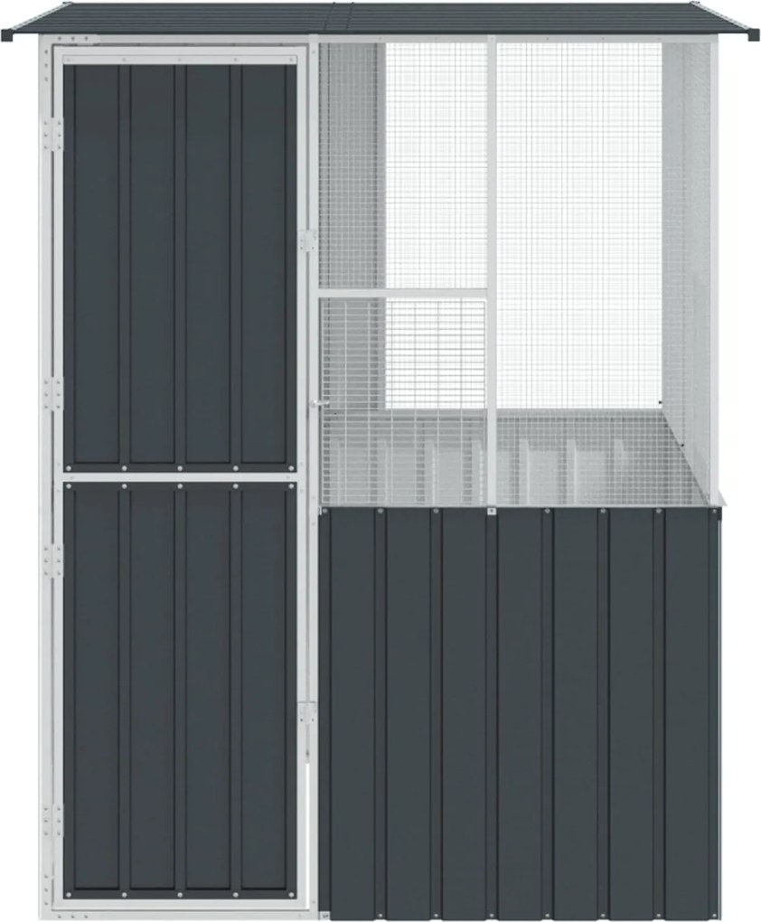 Ptačí klec Antracit 165 x 165 x 200 cm Pozinkovaná ocel 3325168