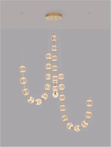 Závěsné LED svítidlo NOVA LUCE BRILLANTE 134W 3200K 9695201 stmívatelné Triac