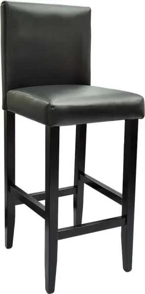 vidaXL Černý barový stůl a 2 barové židle [160727]