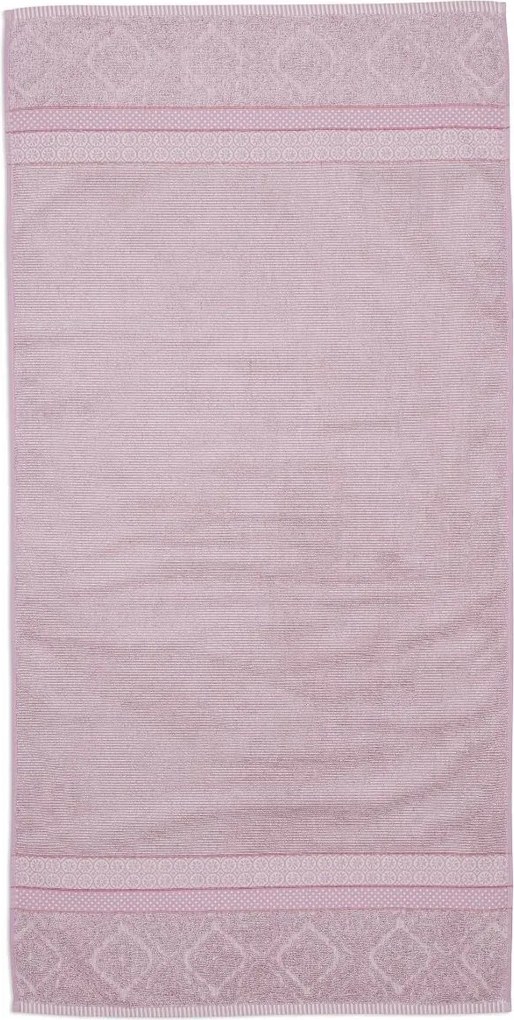 Pip Studio ručníky z bavlněného froté Soft Zellige, lila (Luxusní ručníky z bavlněného froté v designu Soft Zellige v barvě lila)