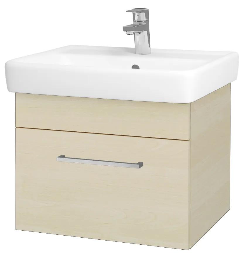 Dřevojas Koupelnová skříň Q UNO SZZ 55 Varianta: M01 Bílá mat / Úchytka T02 / M01 Bílá mat