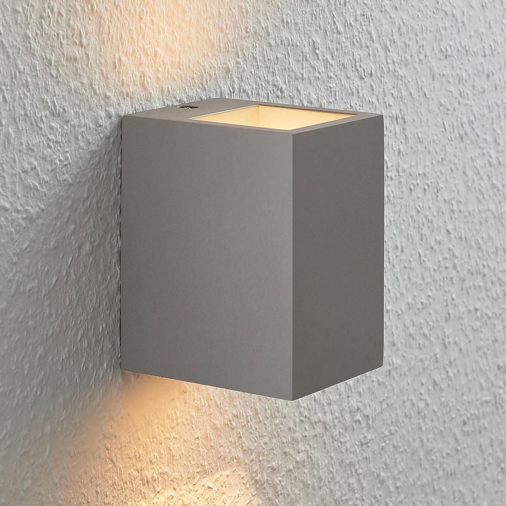 Betonové svítidlo Smira v šedé, 12,5×15 cm