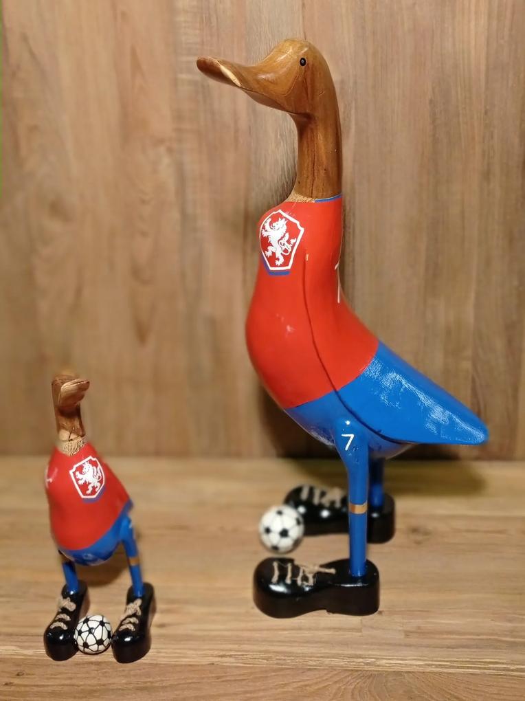 Kachna fotbalista  - dřevěná kachna