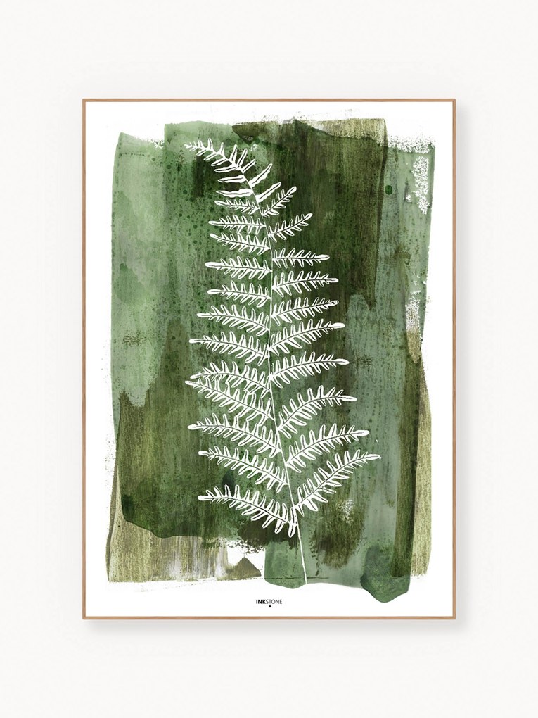 Zarámovaný digitální tisk White Fern
