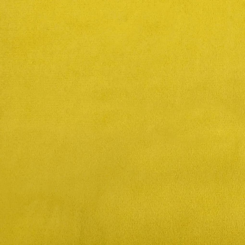 Válenda žlutá 100 x 200 cm samet - Default Title