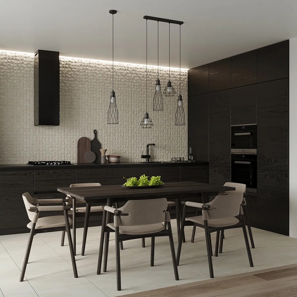 Sollux Lighting Závěsné svítidlo SUBA 3P černé