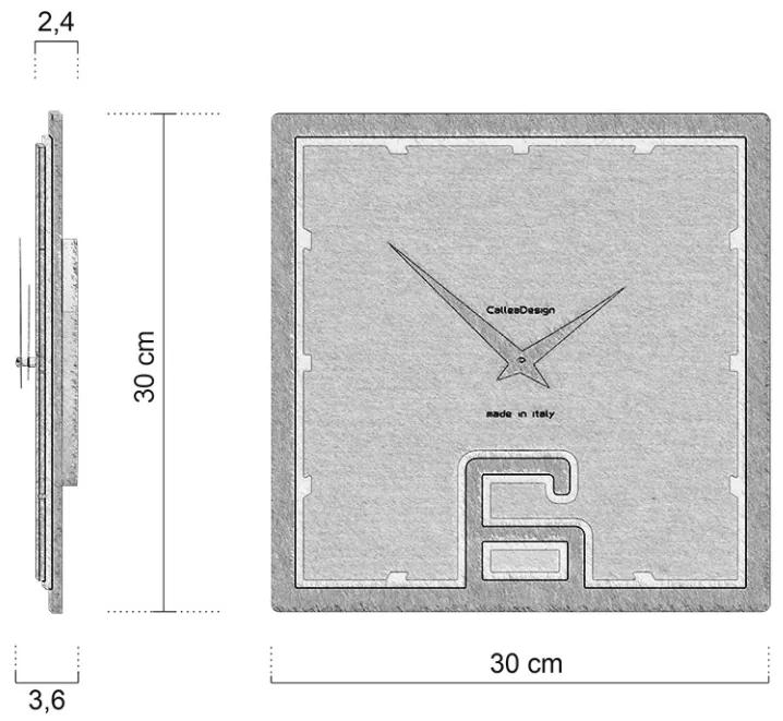 Designové hodiny 10-004-54 CalleaDesign Breath 30cm