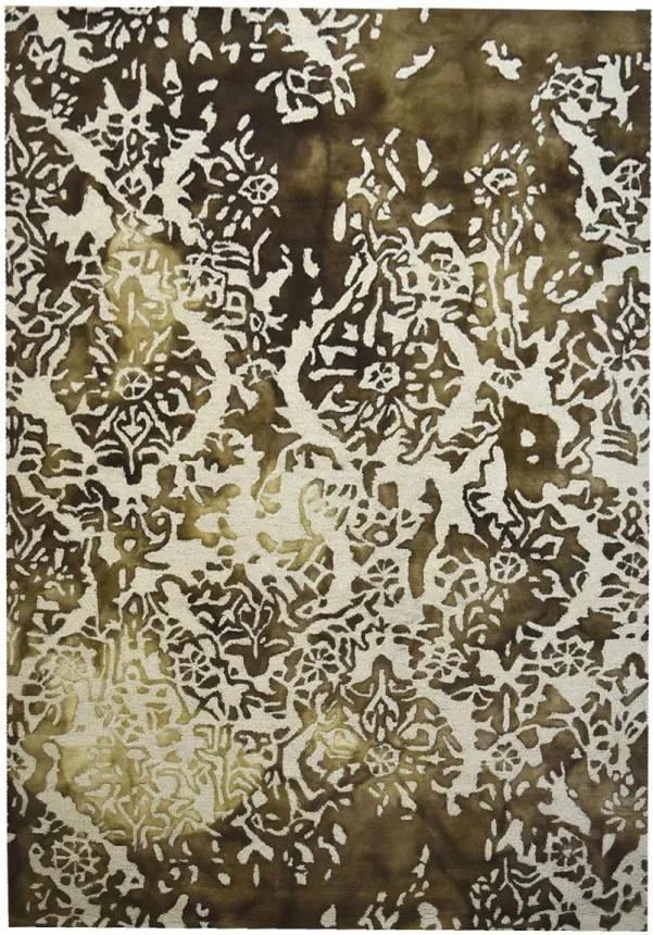 Hans Home | Ručně tkaný a všívaný koberec Panipat Flower, hnědá