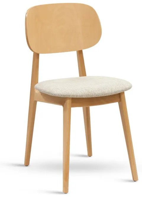 Stima Dřevěná jídelní židle BUNNY | Odstín: dub,Sedák: mystic verde 72