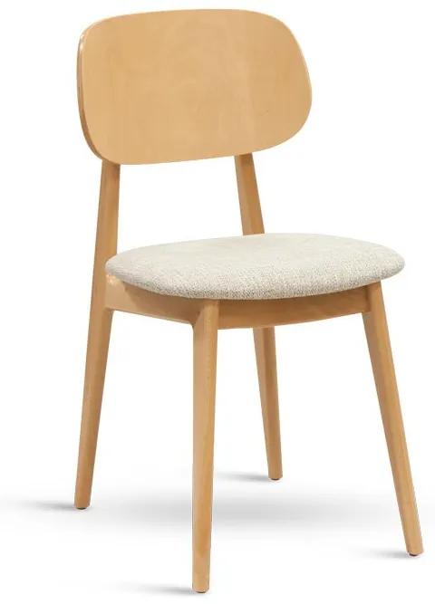 Stima Dřevěná jídelní židle BUNNY | Sedák: carabu grigio 77,Odstín: dub
