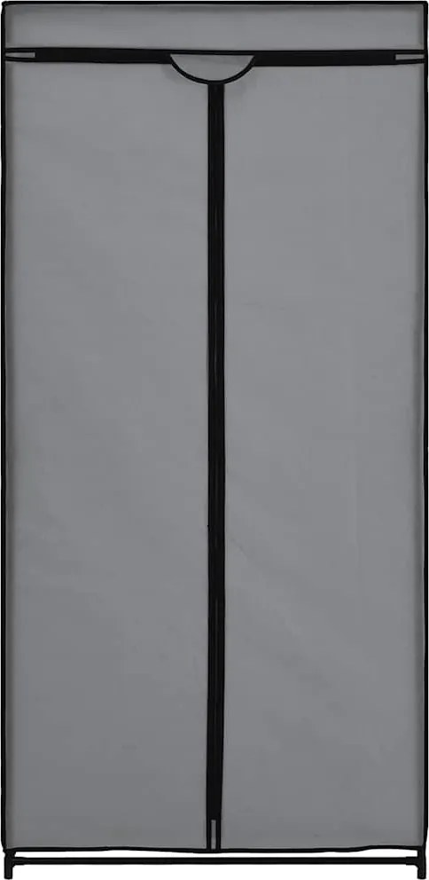 Šatní skříň šedá 75 x 50 x 160 cm 282440