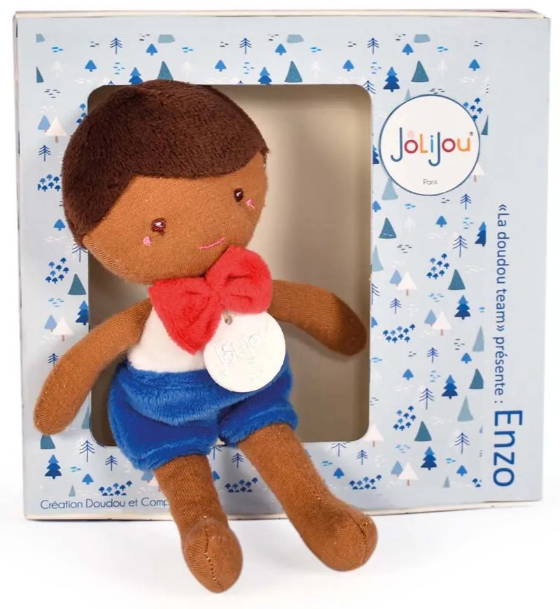 Doudou Jolijou Panenka Enzo 16 cm modrá