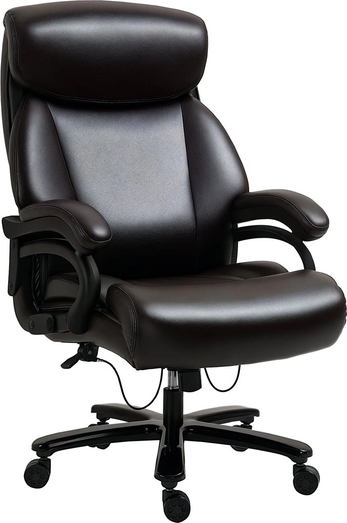 Vinsetto Kancelářská židle Výkonná herní židle s otočnou funkcí Houpací funkce Silné polstrování Kapacita 180 kg Ergonomický design Výškově nastavitel
