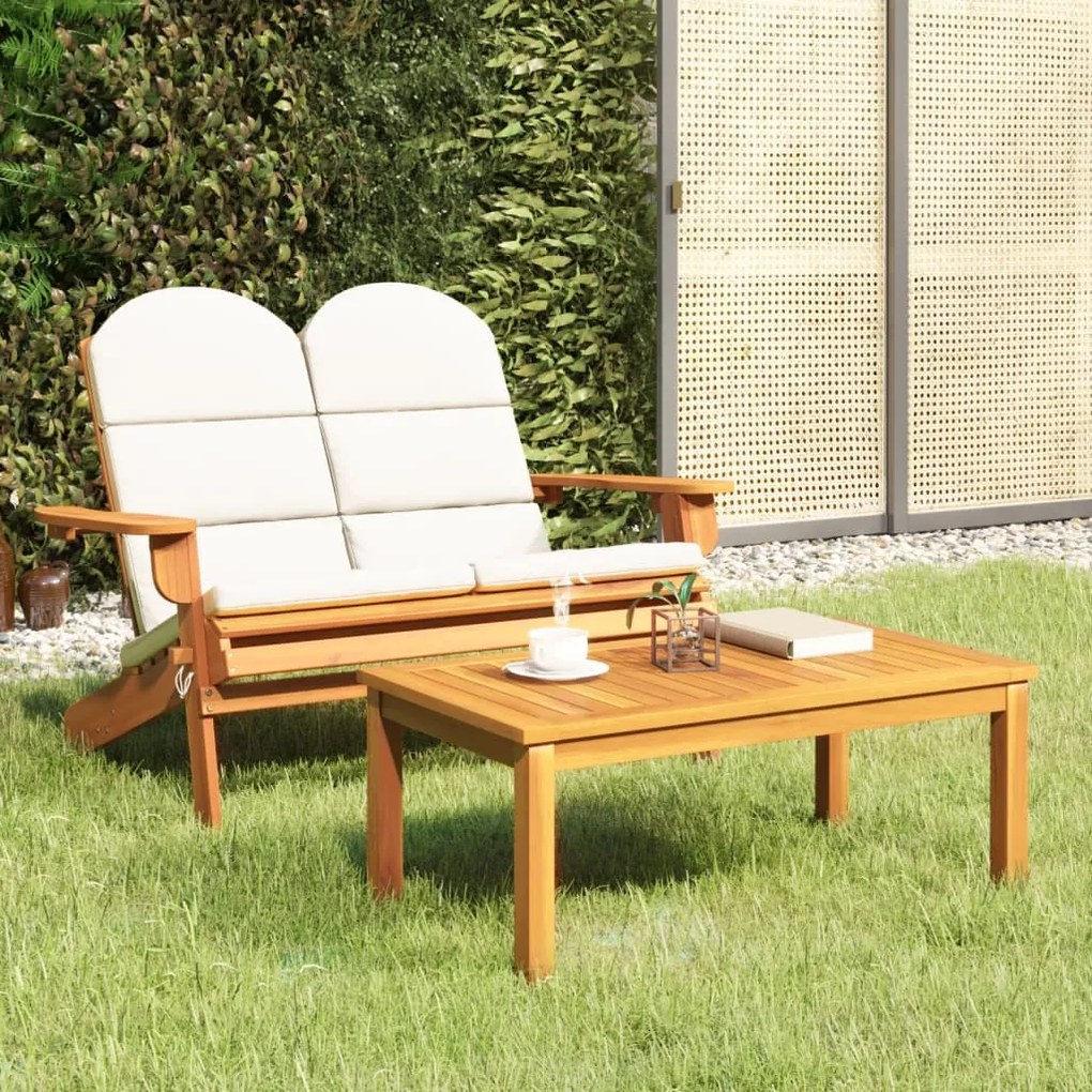 2dílná sada zahradního nábytku Adirondack masivní akácie