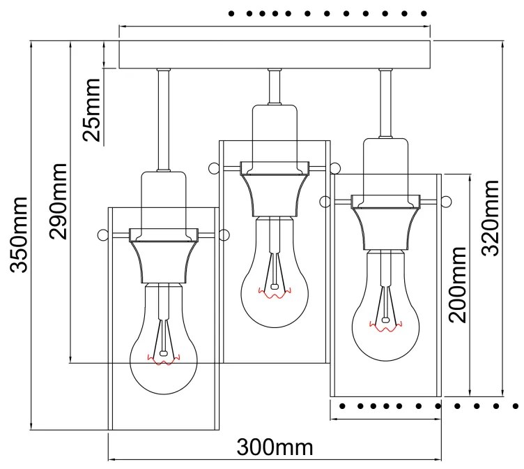 GLOBO FANNI 15564-3D Stropní svítidlo