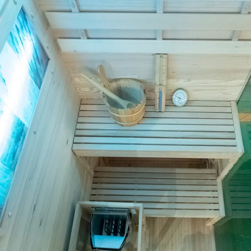 BPS-koupelny Finská sauna Relax HYD-4781 120x120, 2 osoby