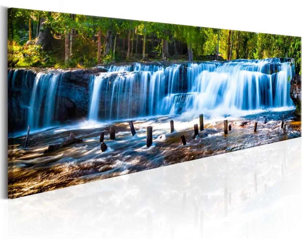 Obraz - Beautiful Waterfall 135x45