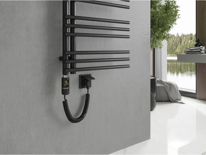 Mexen Neptun, elektrické topné těleso 1400 x 500 mm, 600 W, černá, W101-1400-500-2600-70