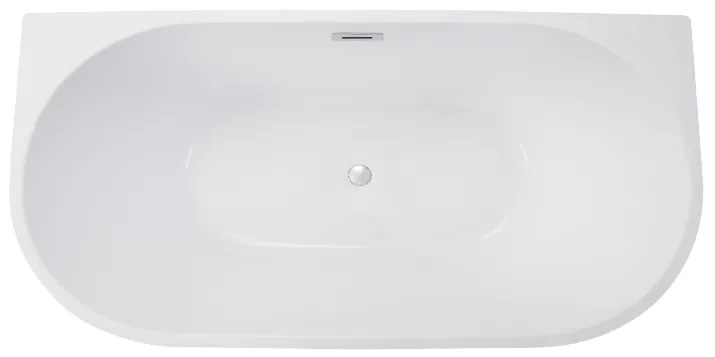 BESCO Volně stojící vana VICA bílá Barva - Bílá, Barva sifonu - Chrom, Rozměr vany - 150 × 80 cm - VANVIC150