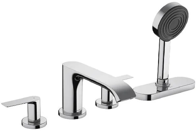 Hansgrohe Vivenis - Baterie na okraj vany, 4-otvorová instalace, sBox, chrom 75444000