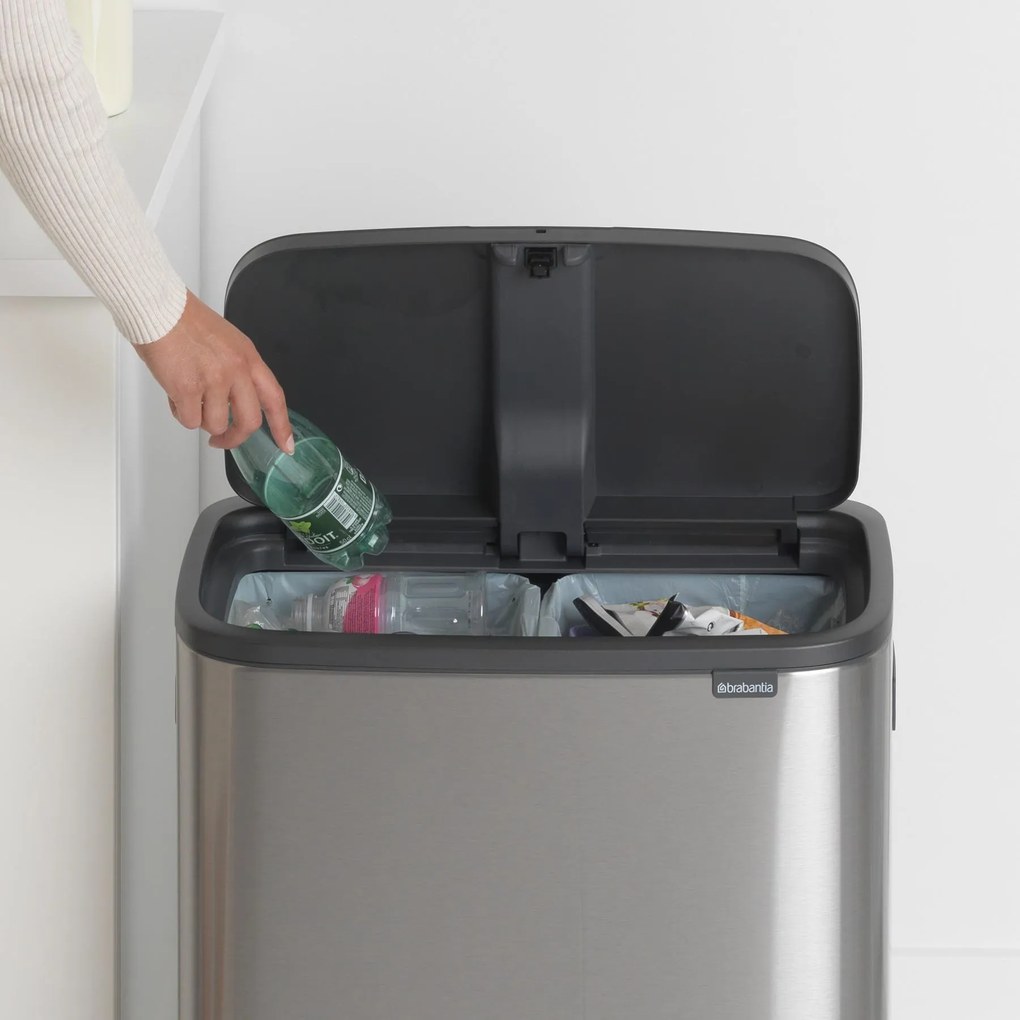 Brabantia BO Touch Bin 2x30L matna ocel otiskuvzdorná