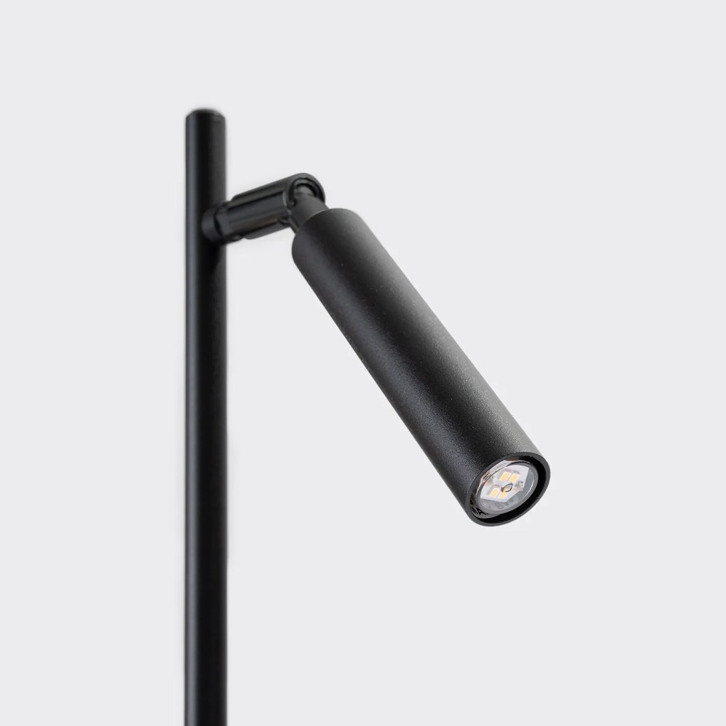 Stolní lampa Pastelo, 1x černé kovové stínítko