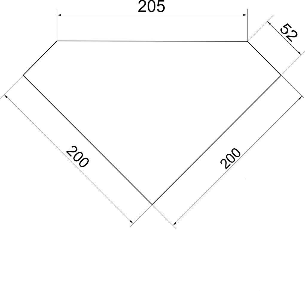 Novaservis - Rohová polička se dvěma otočnými háčky, 65535,1