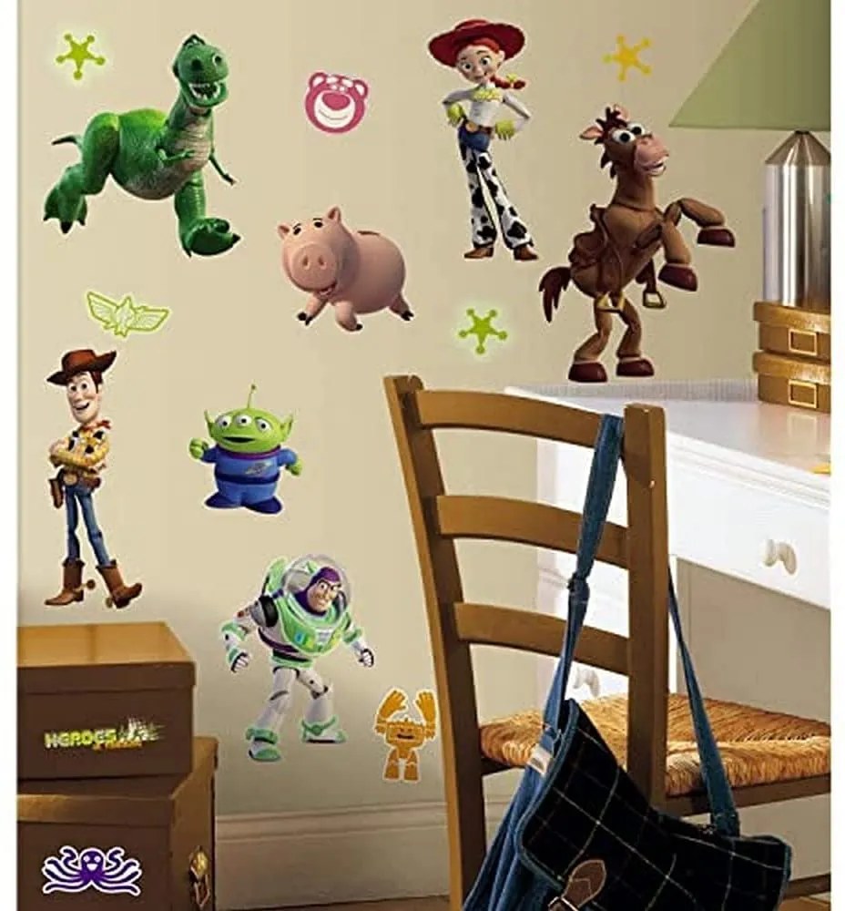 York Wallcoverings Svítící nálepky na stěnu s Disney motivem WOODY a kamarádi