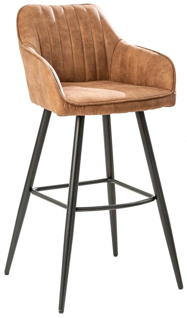 Moderní barová židle hnědá - Lopus