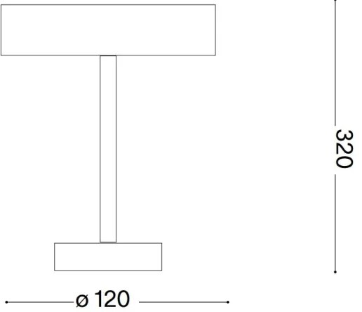 Ideal Lux - LED Dotyková venkovní lampa TOFFEE LED/2W/230V CRI 90 IP54 černá