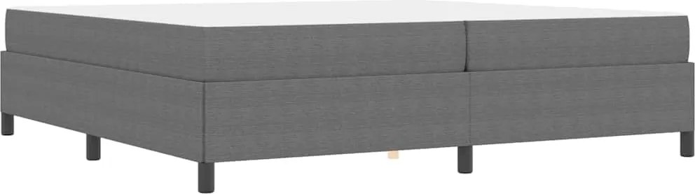 Rám postele s matrací Světle šedá 200 x 200 cm textil 3399140