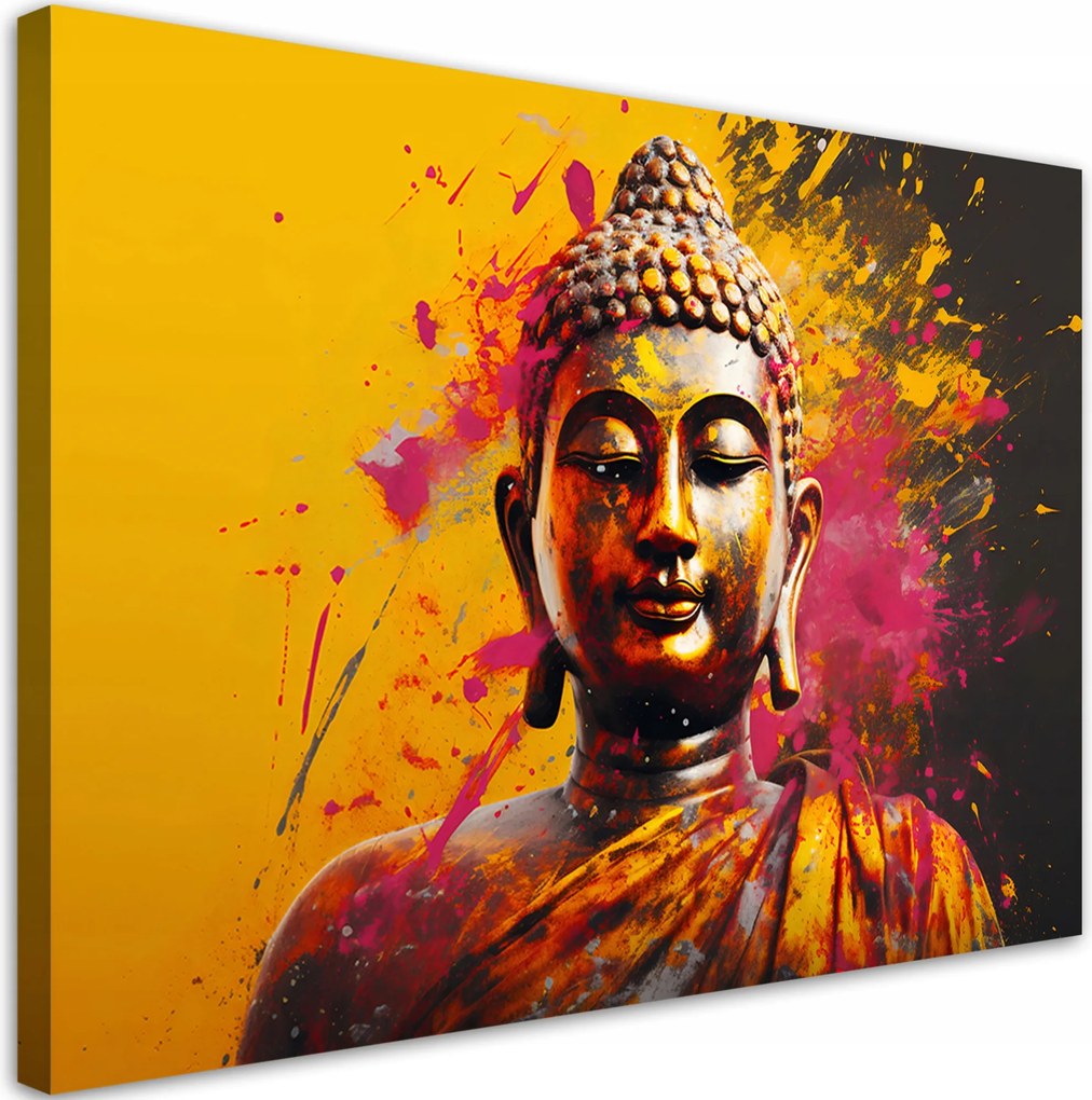 Obraz na plátně, Buddha na abstraktním pozadí 60x40