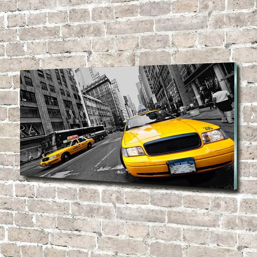 Wallmuralia Foto obraz sklo tvrzené Taxi New York 140x70 cm