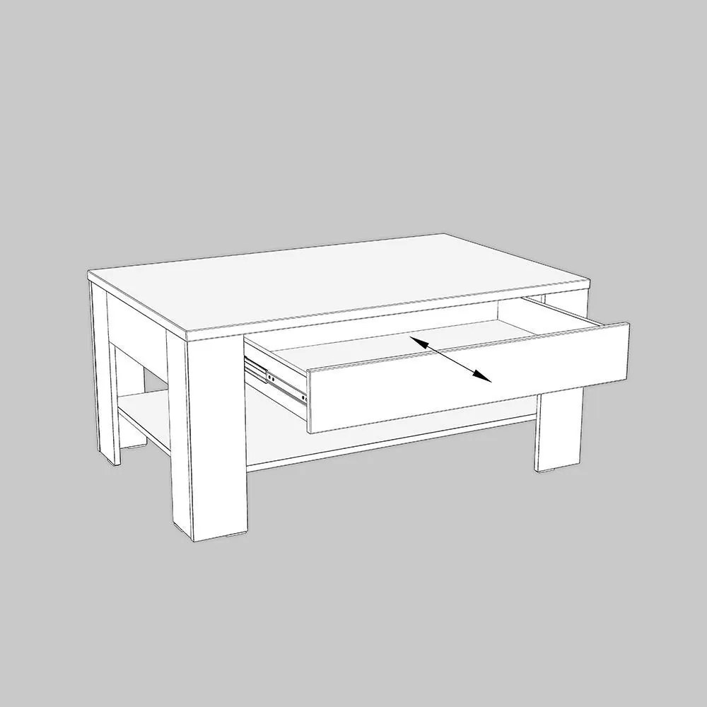 Konferenční stolek REA KS REA 7 Dekor: GRAPHITE