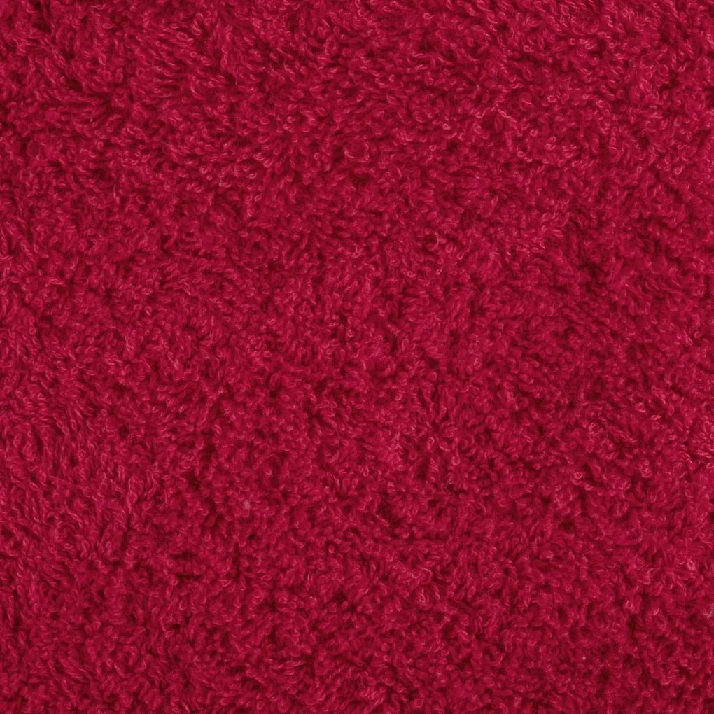 Prémiové osušky SOLUND 10 ks červené 100x150 cm 600 g/m² 137409
