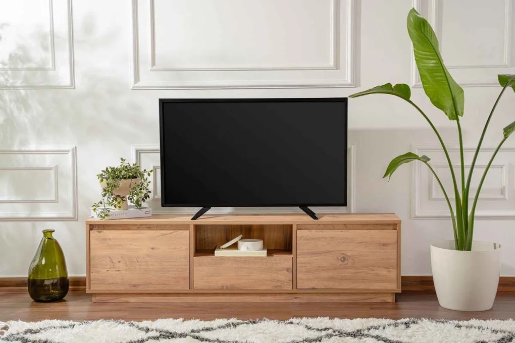 Designový TV stolek Tanaquil 160 cm atlantská borovice