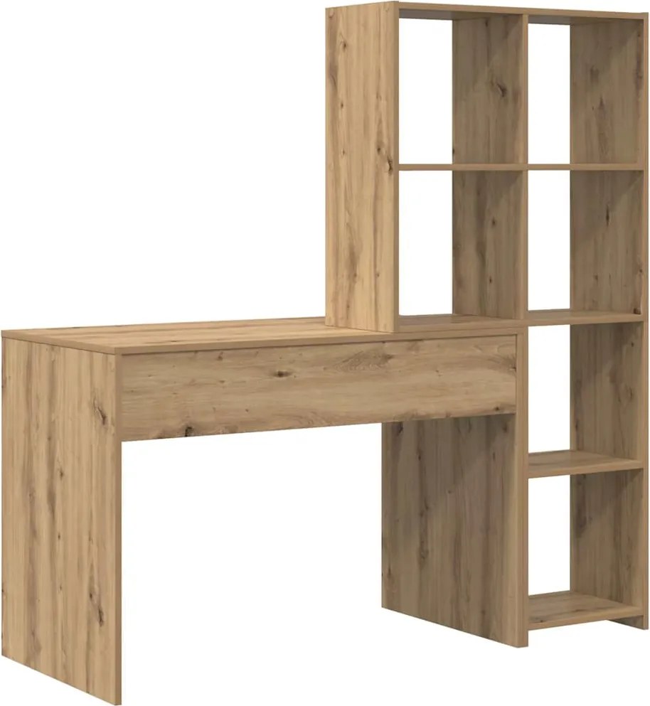 Stůl Artisanový dub 138,5 x 55 x 143 cm Kompozitní dřevo 3337256