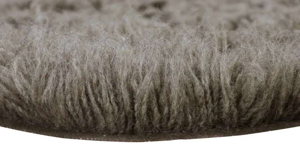 Lorena Canals koberce Vlněný koberec Woolly - Sheep Grey - 75x110 tvar kožešiny cm