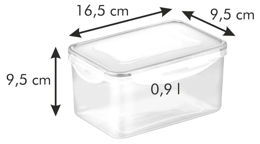 Dóza FRESHBOX 0,9 l, hluboká