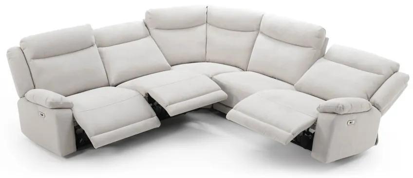 Pregio Italia sofa&relax Velká sedací souprava Comfort Provedení: 2 + R + 2, Vzorník látek: tekno fibra 34 black