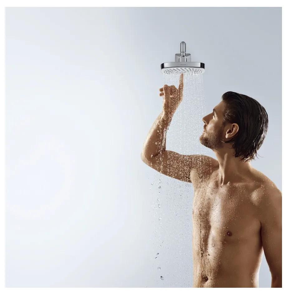 Hansgrohe Croma Select E 180 hlavová sprcha s připojením, bílá chrom 26524400 + 27446000