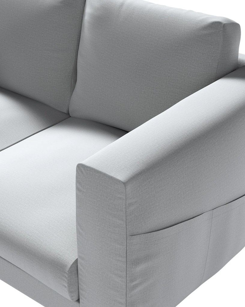 Potah na pohovku IKEA Norsborg 2-místná barva šedá látka sametová