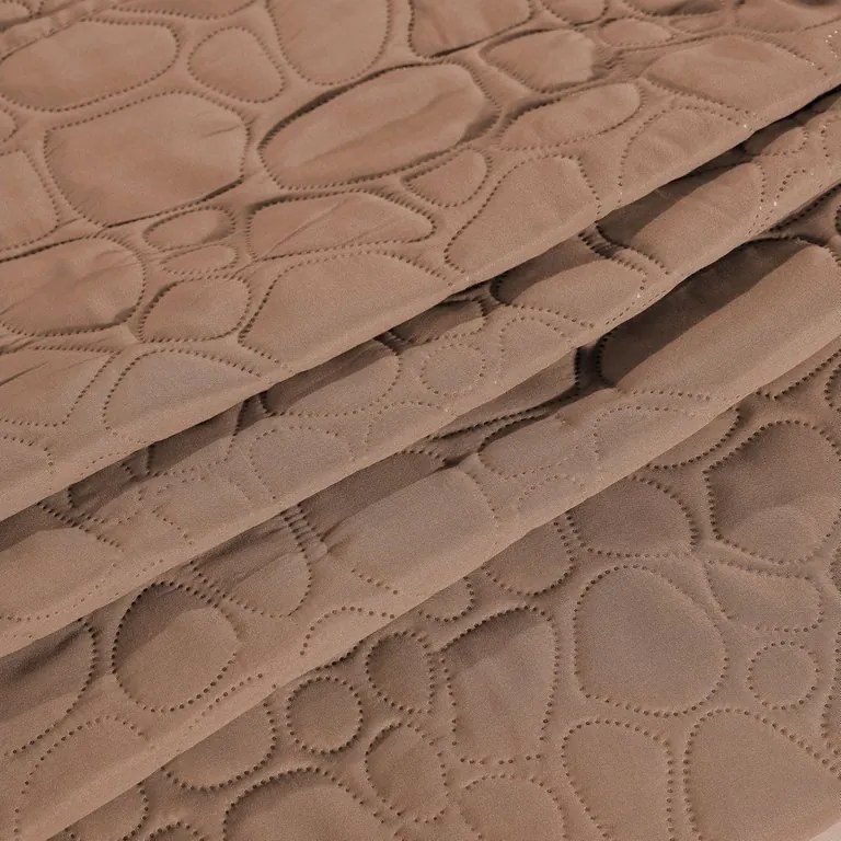 Světle hnědý přehoz na postel STONE Rozměr: 200 x 220 cm