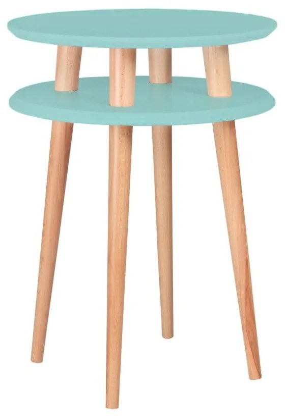 Světle tyrkysový odkládací stolek Ragaba Ufo, ⌀ 45 cm