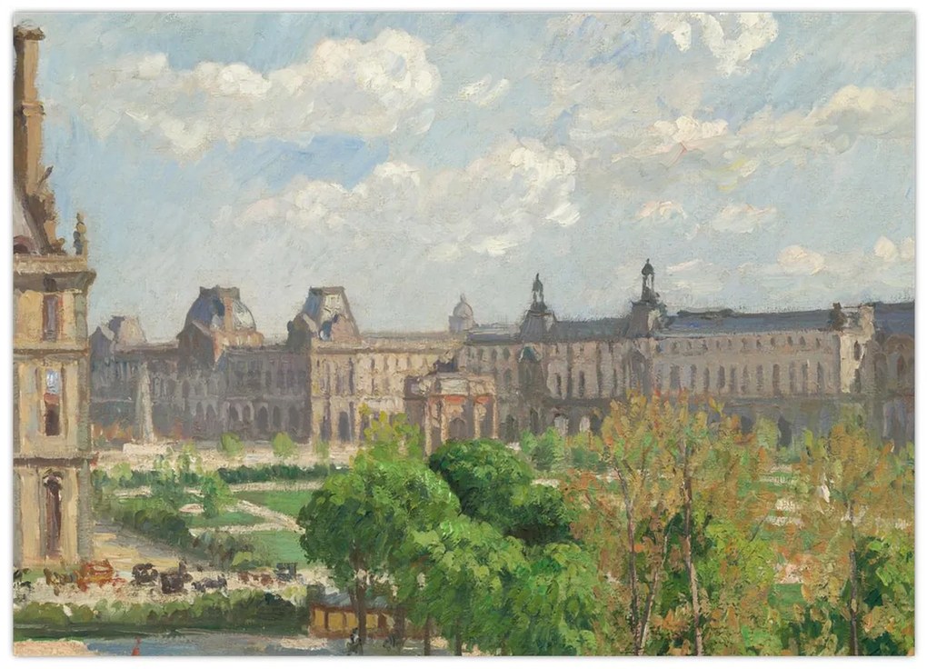 Obraz - Camille Pissarro, Place du Carrousel, Paris, reprodukce (70x50 cm)