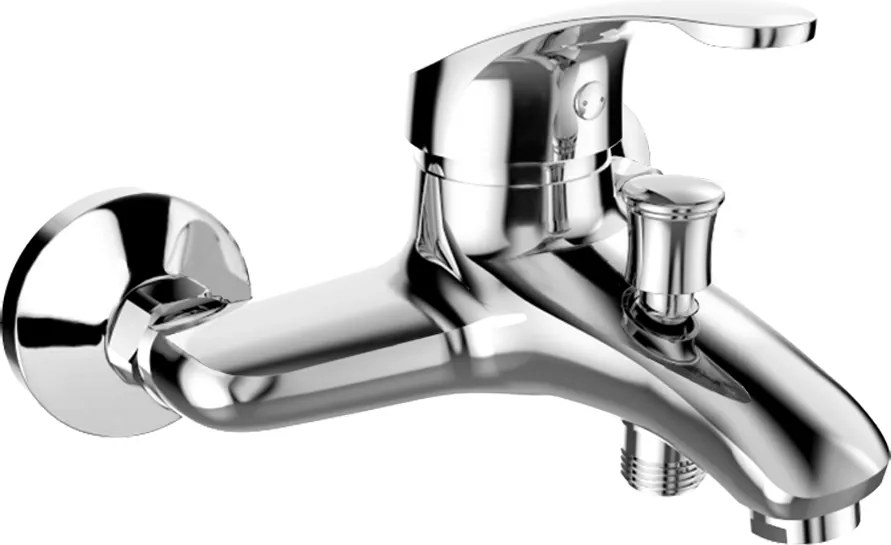 Mereo Mereo, Vanová nástěnná baterie, Sonáta, bez příslušenství, chrom, CB90103N