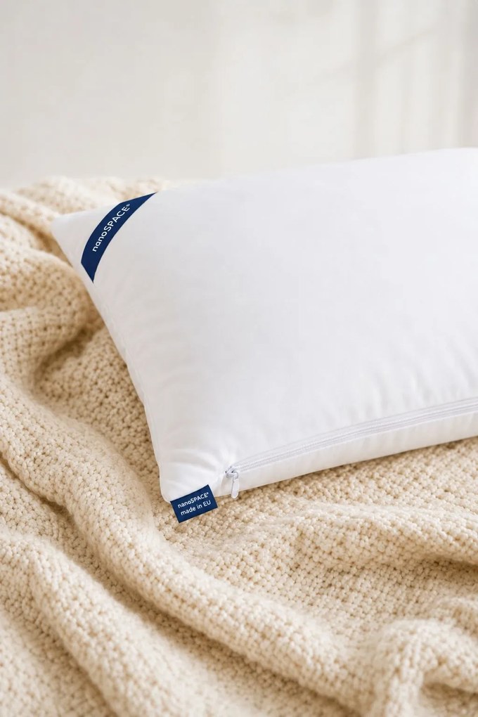 Polštář pro alergiky nanoSPACE – neprošitý se zipem Rozměry: 45 x 60 cm, Váha: 500 g rozměr: 50 x 60 cm