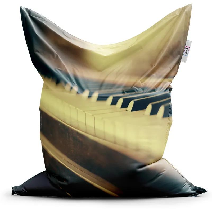 Sedací vak SABLO - Klávesy klavíru 200x140 cm